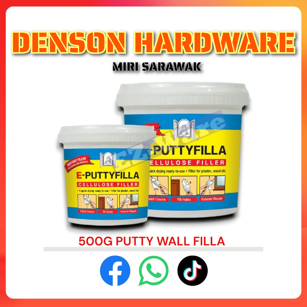 0.5kg PYE Putty Filla Fast Dry Filla /Putty Filler Filling Cracks&Holes ...