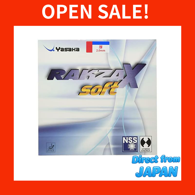 【Direct from JAPAN】 Yasaka Racket Rubber Rakuza X Soft B-83 Series ...