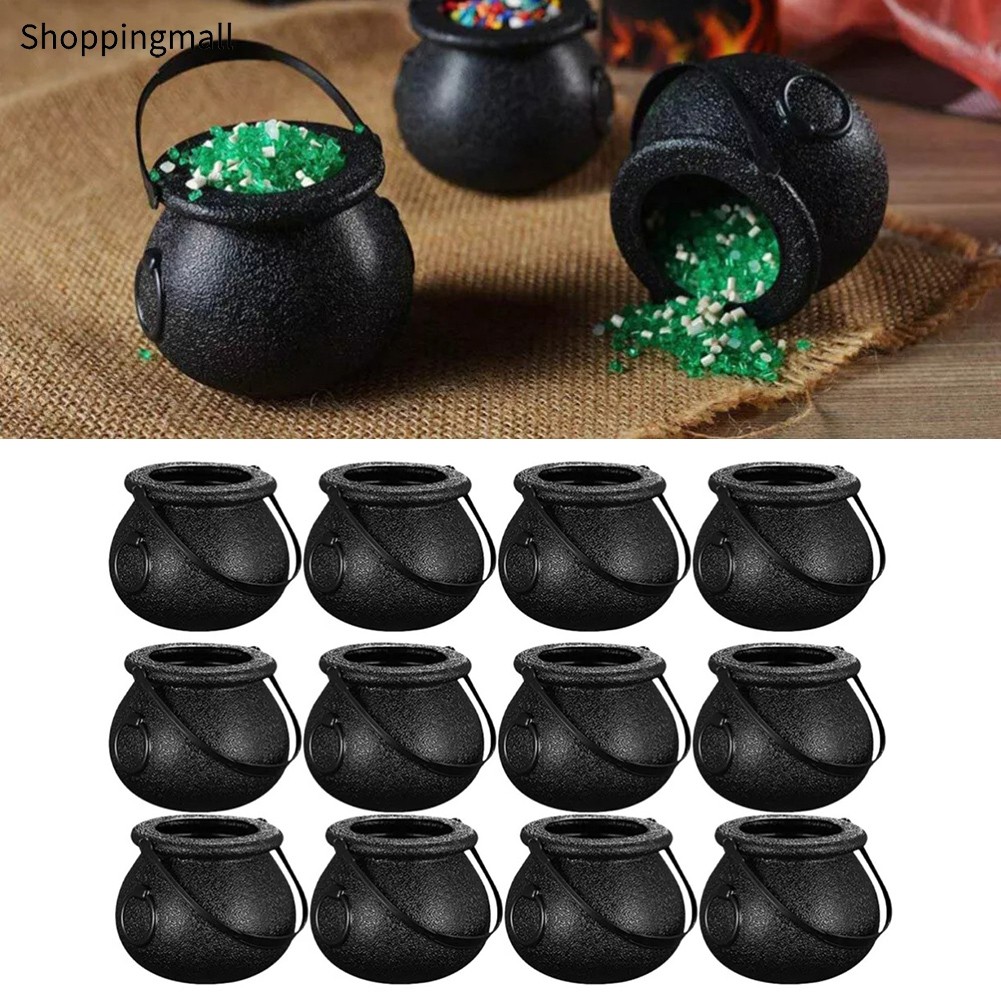 Classic Halloween Candy Cauldrons Plastic Buckets for Trick or Treat ...