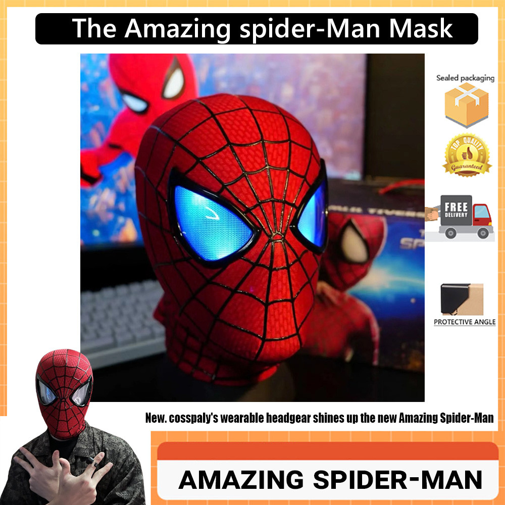 New Amazing The Amazing Spider-Man Spider-Man Headgear Mask Spider Hero ...