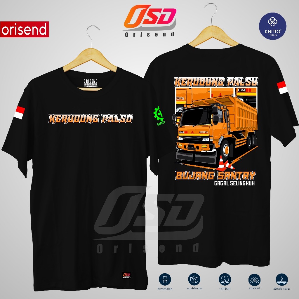 Original T-SHIRT TRUCK WORDS DRIVER LATEST MITSUBISHI FUSO FAKE VEIL ...