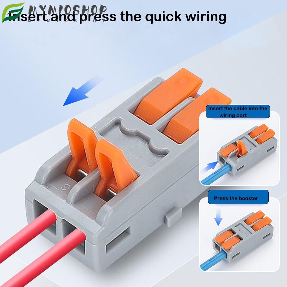 MIOSHOP Quick Terminal Block, Mini Universal Compact Wire Connector ...