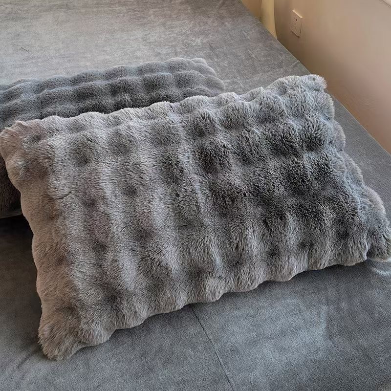 Ins Tutu Bubble Velvet Pillowcase-Dirt-Resistant Breathable Warm ...