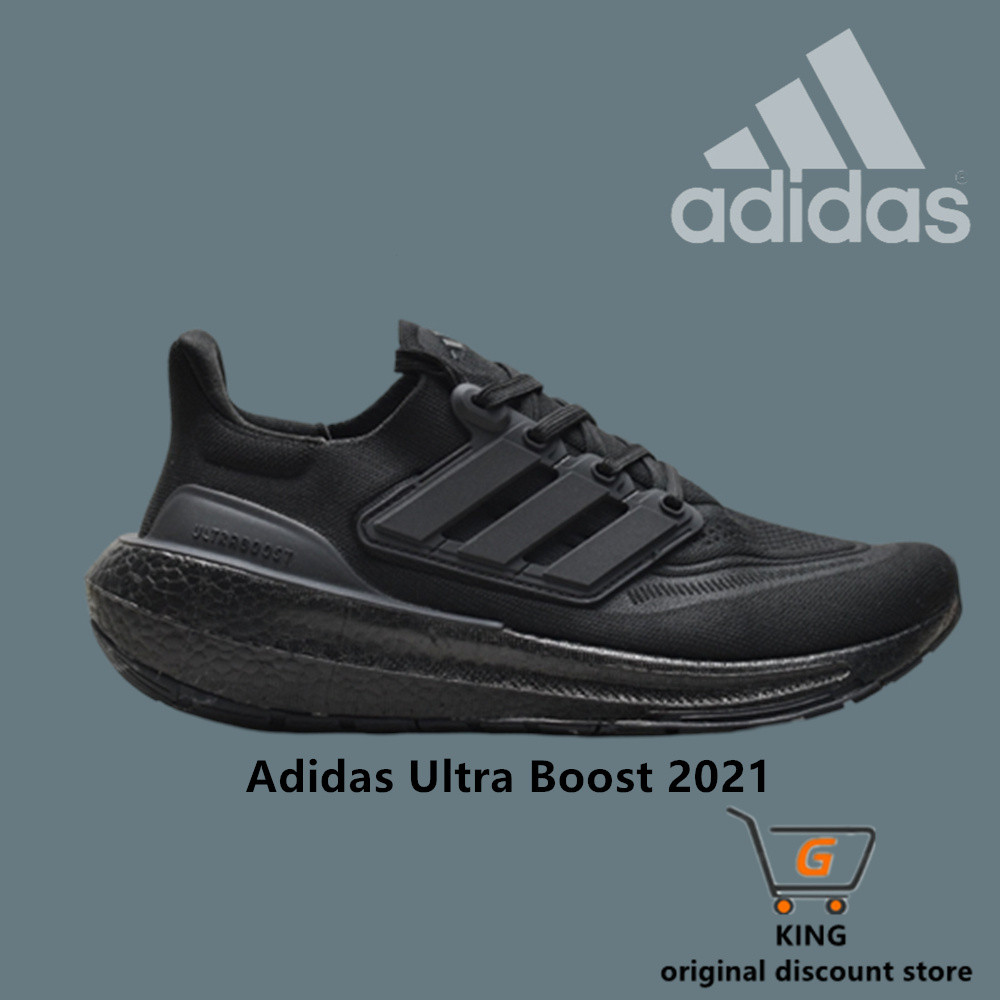 AD Ultra Boost 2021 "White Clear Blue" UB2021 panjang penuh Popcorn ...
