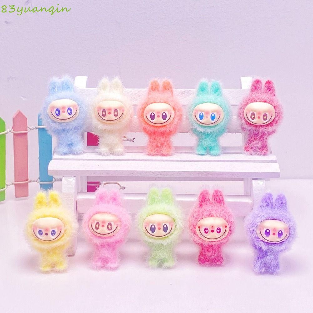 YUANQIN 10Pcs/Set Labubu Time Figure Toys, Fluffy Cute Standing Labubu ...