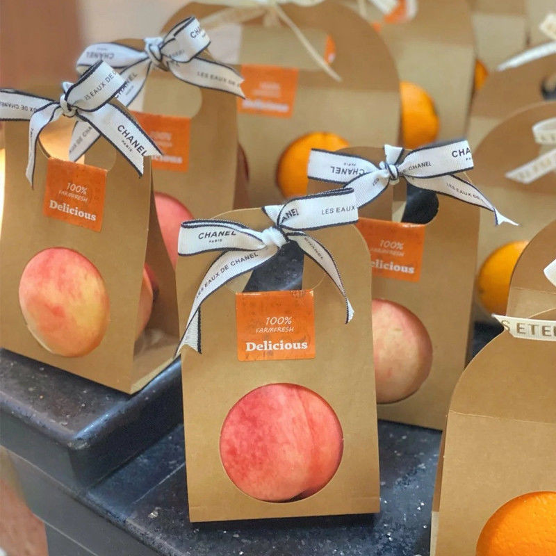 Fruit Packaging Box Orange Apple Peach Pomegranate Pear Single Double ...