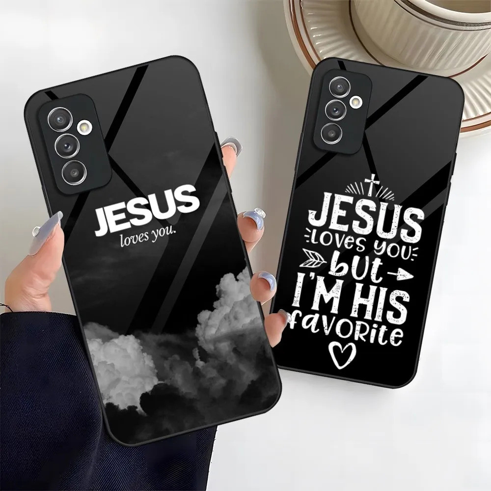 Verse Of The Christian Bible Jesus Phone Case Glass for Samsung Galaxy ...
