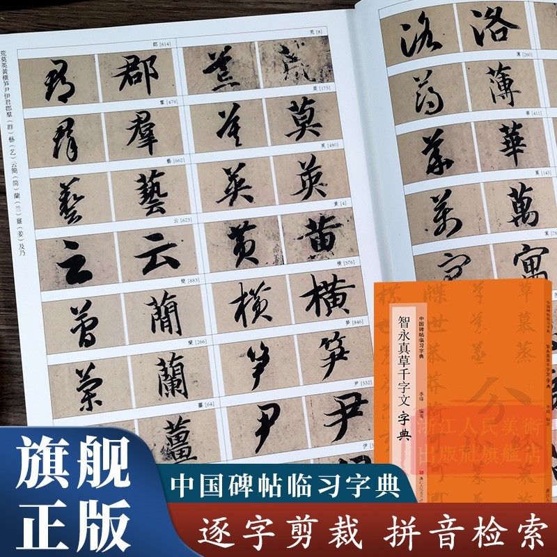 [Calligraphy Compilation] Zhiyongzhen Cursive Thousand-Character Dictionary Chinese Inscription ...