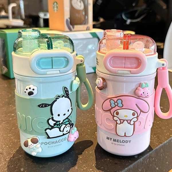 bekas air tahan sejuk botol air tahan sejuk botol air tahan sejuk kuromi Sanrio Kids Thermos Mug ...