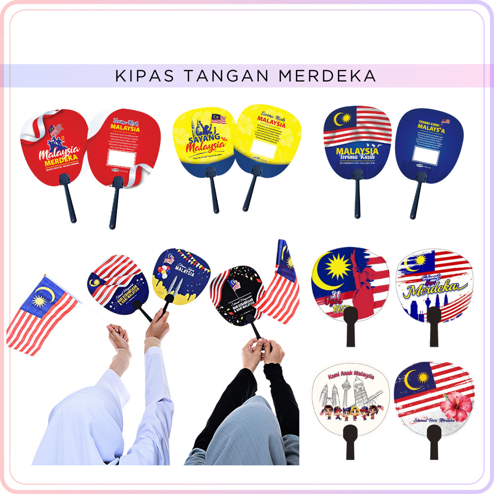 Kipas Merdeka Hand Fan Prop Hari Kebangsaan Malaysia handfan merdeka ...