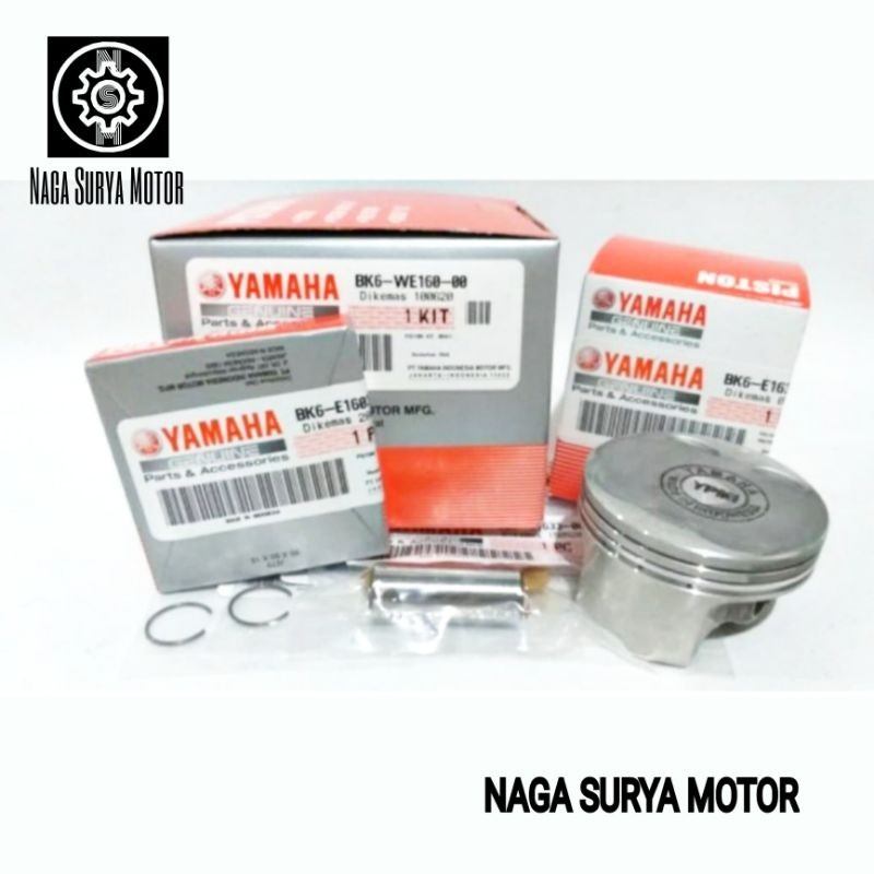 Piston kit Piston set Yamaha R15 VVA V3 MT15 Aerox BK6-WE160-00 ORI YGP ...