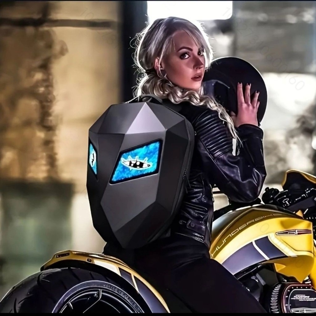 Loy Reincarnation LED Backpack Iron Man Backpack Waterproof Motorcycle ...