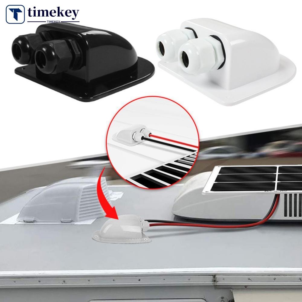 TIMEKEY Single/Double Holes Caravan Solar Car Junction Box Roof Wire ...