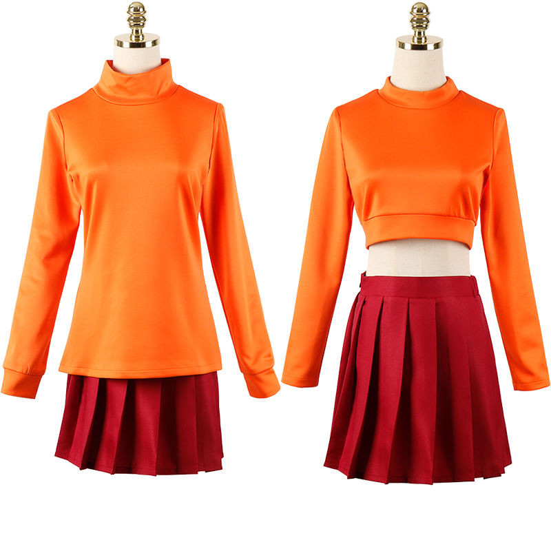 [Fast Shipping] Scooby-Doo Velma cos costume Halloween Character ...