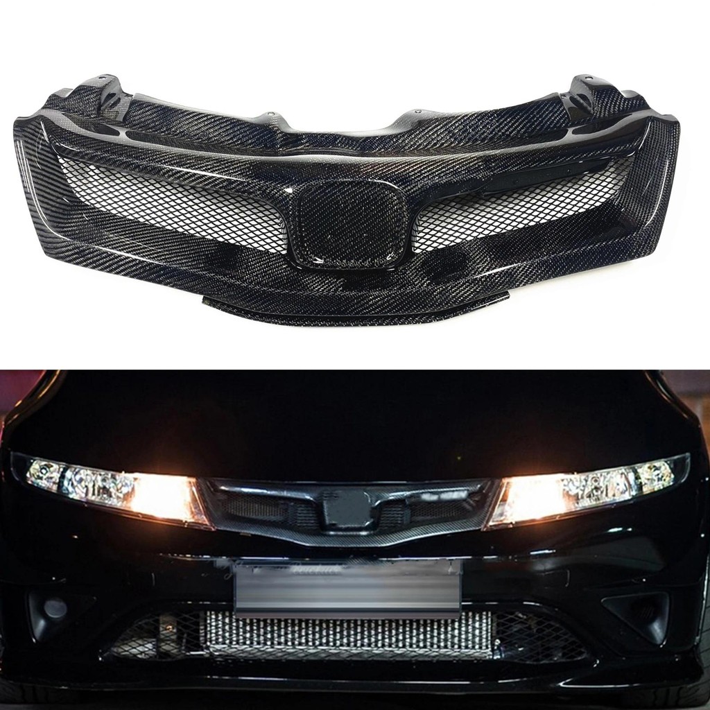 Racing Grills For Honda Civic FN FK FN2 TYPE R 2006-2012 Front Grille ...