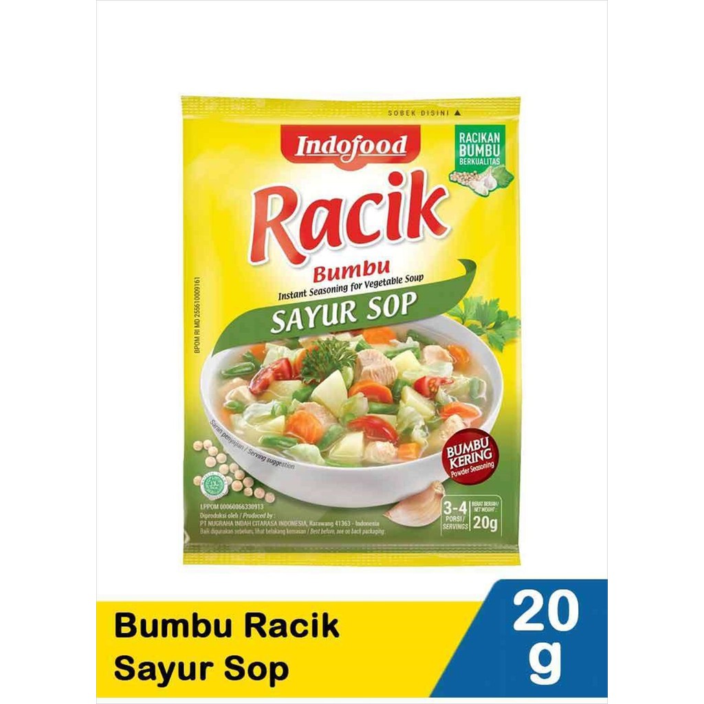 Sop VEGETABLE SEASONING 20 GR - RACIK | Shopee Malaysia