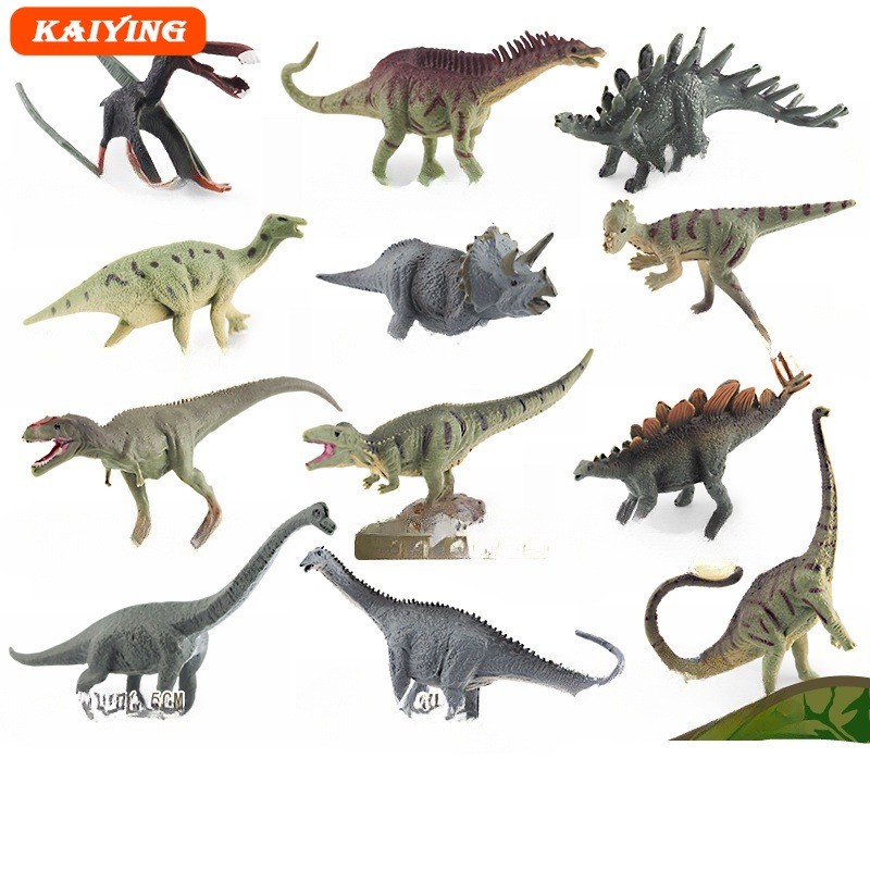 12pcs Dinosaur Model Set Jurassic Simulation Dinosaur Ornaments ...
