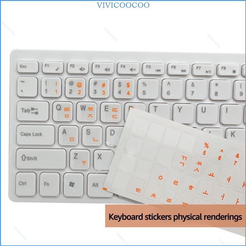 VIVI PVC Desktop Keyboard Sticker Korean Keyboard Sticker PVC Keyboard ...