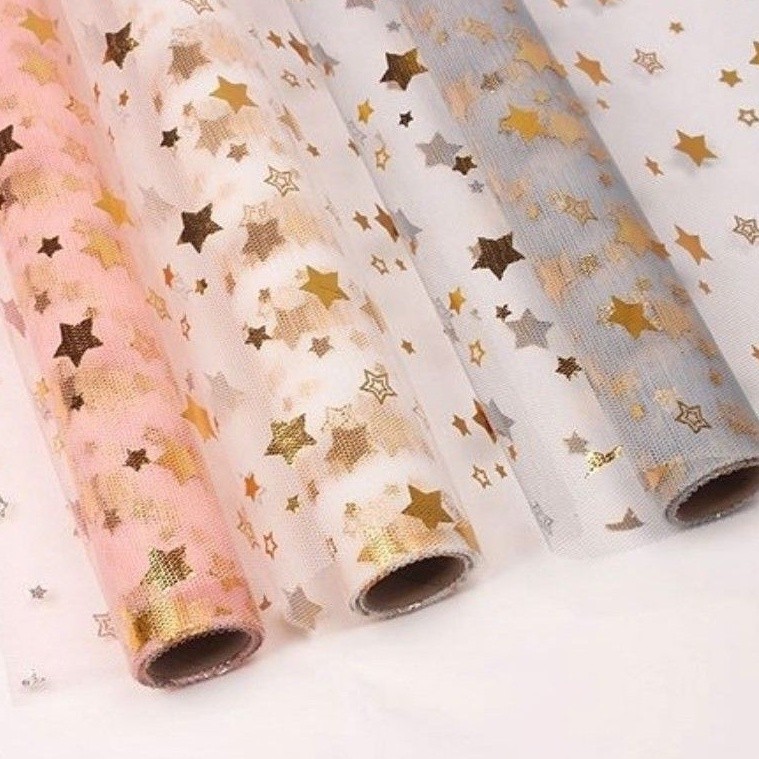 1 roll Starry wrapping Net for Bouquet / Hamper /handicraft 璀璨繁星网 ...