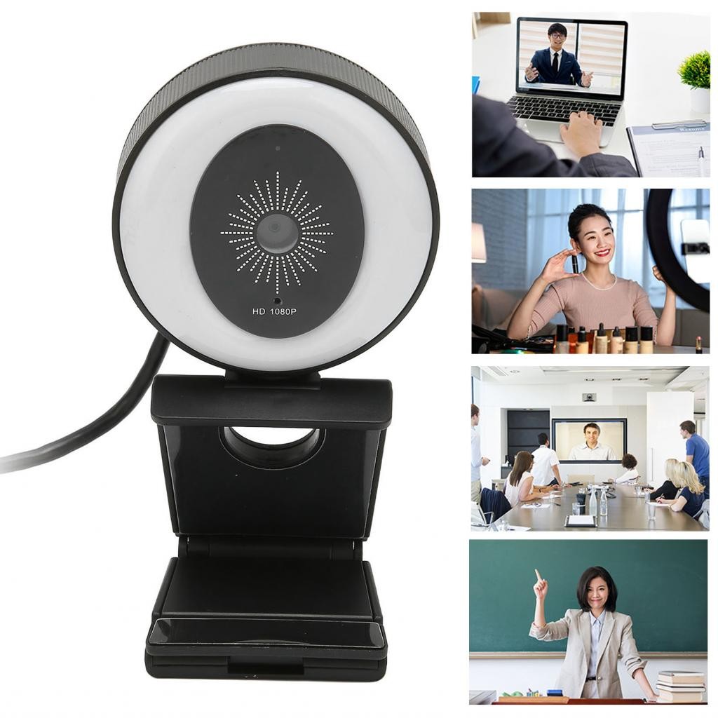 Maib Illuminated Webcam USB Noise Reduction 2 Color Modes For Live ...