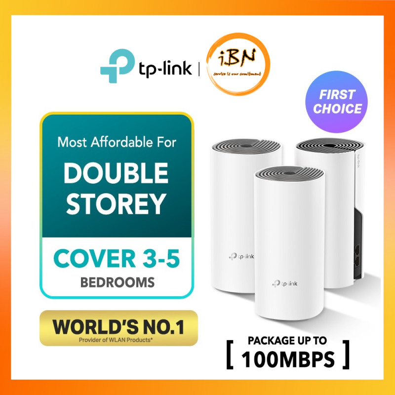 TP-Link Deco E4 AC1200 Whole Home Mesh Wifi System Support Unifi Turbo ...