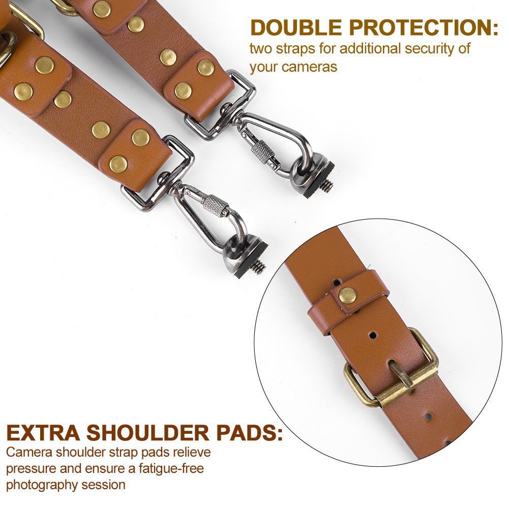 Dual Camera Strap Camera Carrying Strap Adjustable Universal for ...