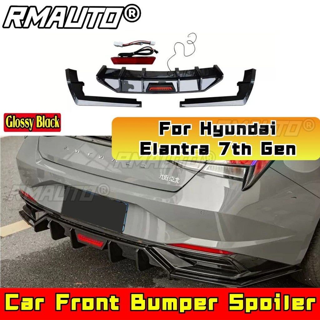 For Hyundai Rear Trunk Spoiler Wing Rear Roof Spoiler Roof Wing Body ...