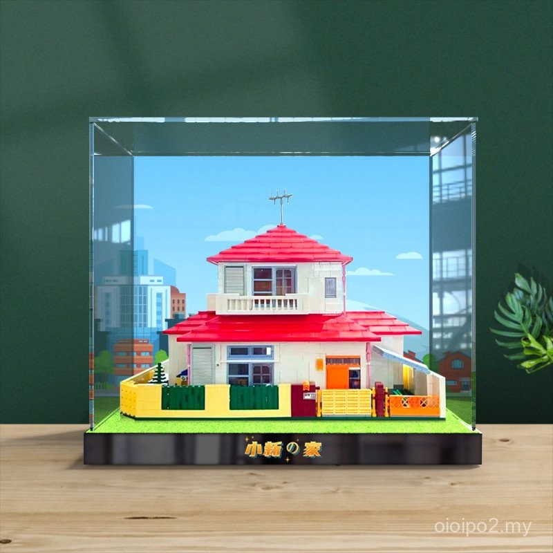 Kotak Paparan Akrilik Sesuai untuk Model Blok Bangunan Rumah Crayon ...