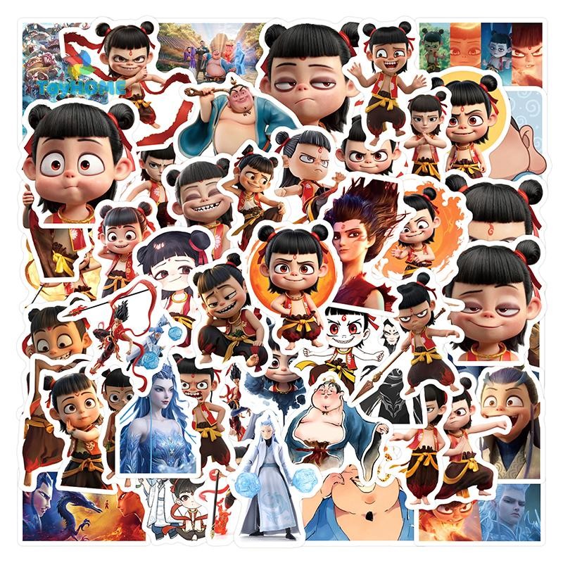 GPHA> 60PCS Ne Zha Aobing Cartoon Decals Anime Toys Cool Graffiti ...