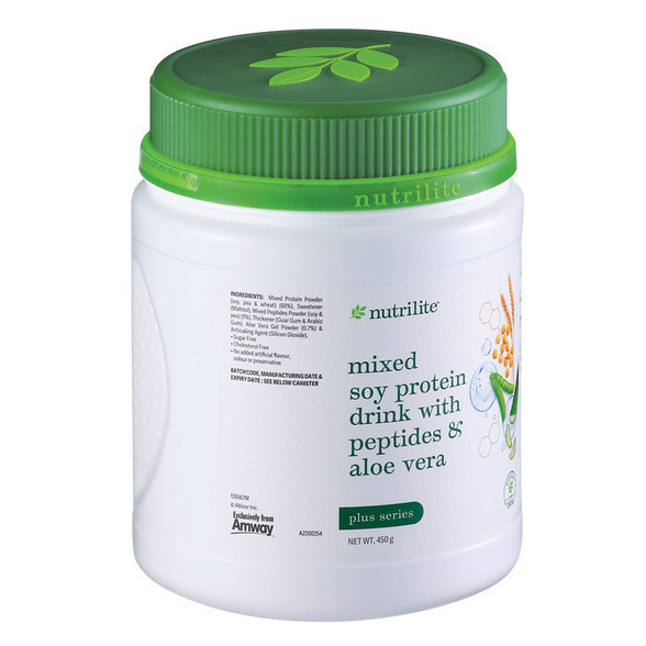 Nutrilite Mixed Soy Protein Drink with Peptides & Aloe Vera (450g ...