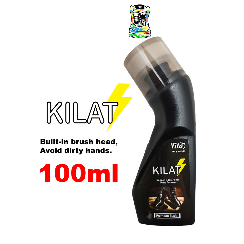 Fitoo 1 KOTAK (20 Botol) KILAT Penggilap Kasut Hitam Segera KILAT Shoe ...