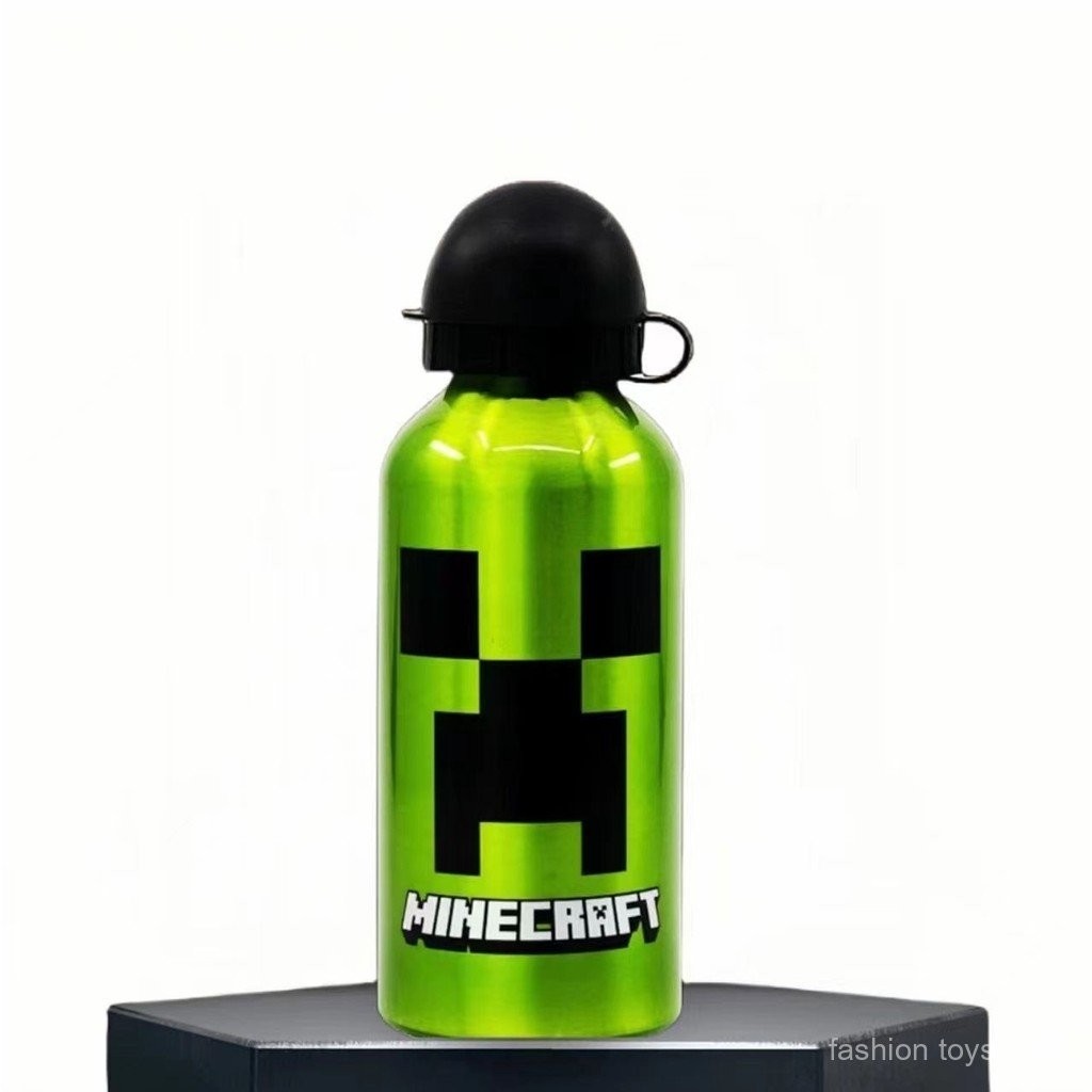 Minecraft Game Peripheral Creeper Aluminum Ultra-Light Sports Bottle ...