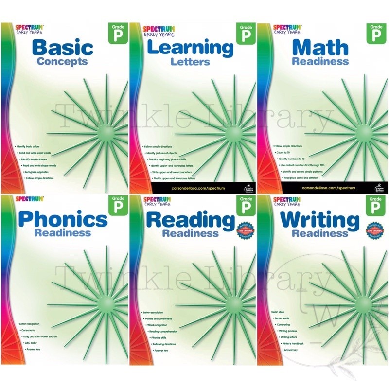 Spectrum Basic Concepts / Learning Letters / Math / Phonics / Reading ...