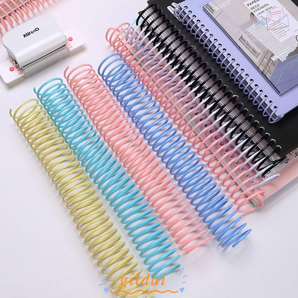 GILDAI 5PCS Loose-leaf Binding Coils, Plastic Spiral Loose-leaf Binding ...