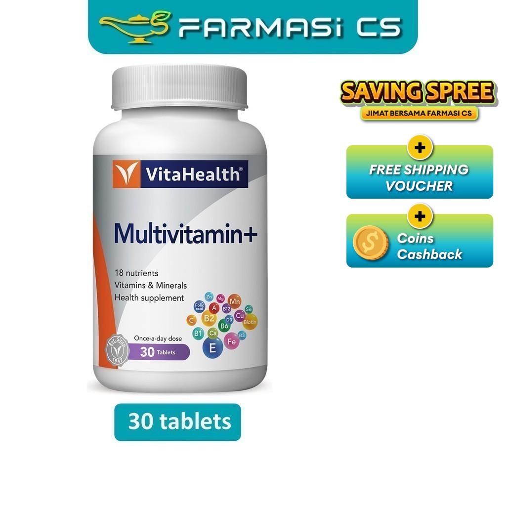 Vitahealth Multivitamin+ 30 tablets EXP:03/2026 [ Multivitamins ...