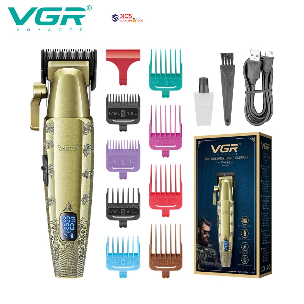 VGR V-036 8000RPM Metal Salon Barber Clippers V265 Hair Trimmer Hair Clipper for Men V036 V-265 ...