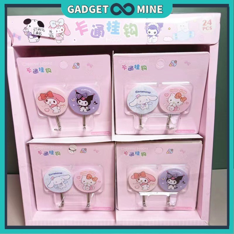 Kitchen Hook 1Small Pack (2 Hook) Kuromi Melody Hook Sanrio Cartoon ...