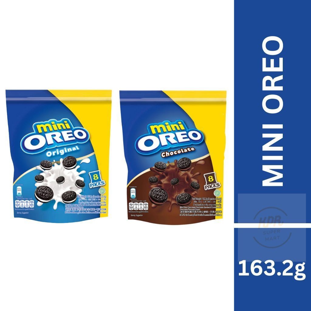 OREO Mini Original / Chocolate 8 Packs (163.2g) | Shopee Malaysia