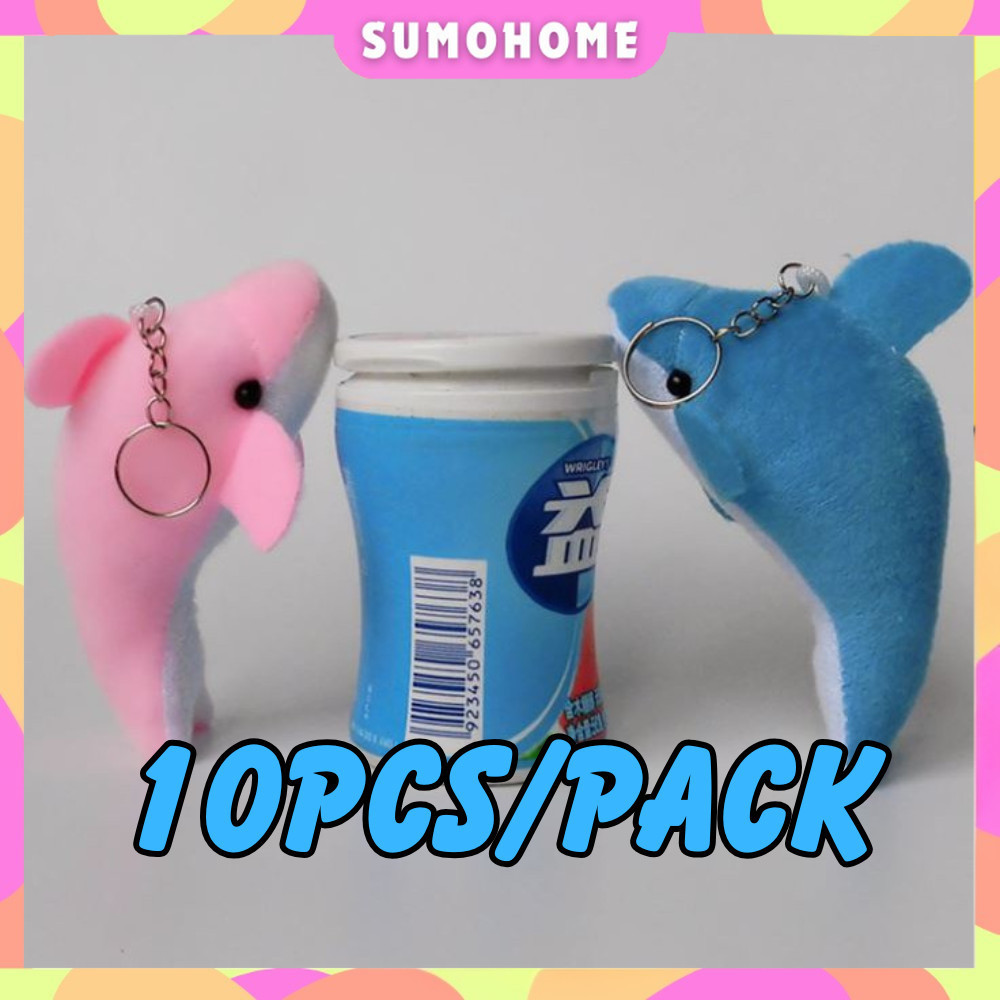 Dolphin Plush Keychain Gift – 10Pcs/Pack 12cm | Comel Stuffed Toy ...