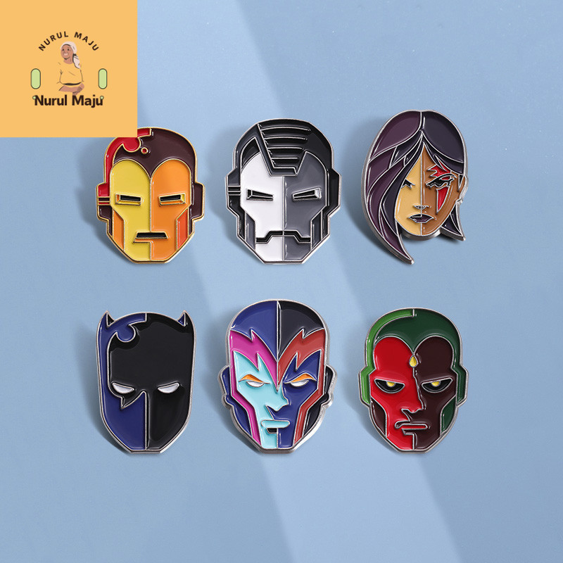 XHjewelryadd Movie Iron Man Brooch Metal Pin Superhero Pins Marvel ...
