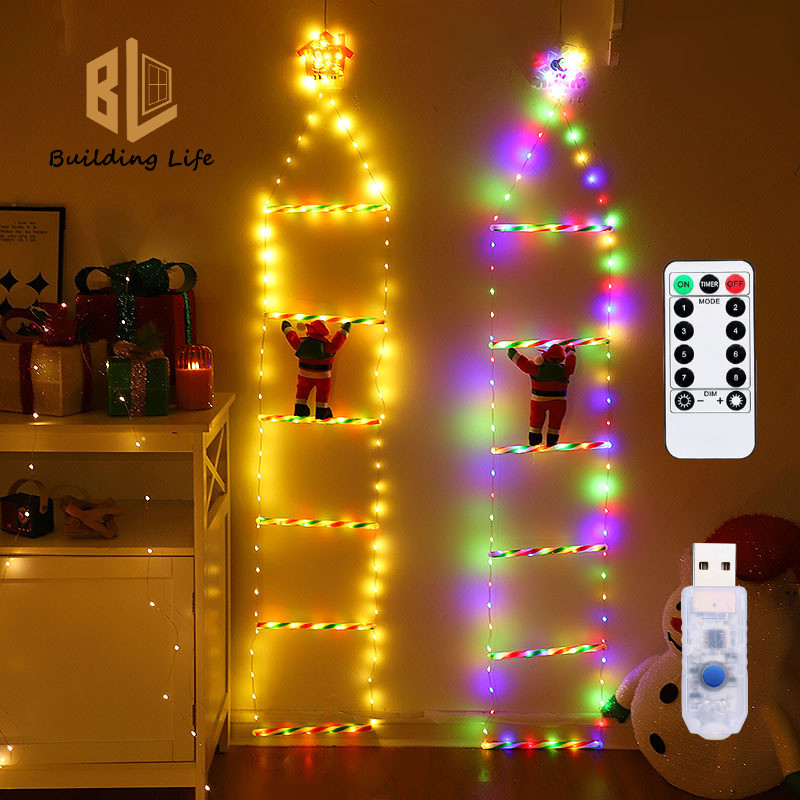 6 Ladders Christmas Lights USB with Remote Control Christmas Decorative ...