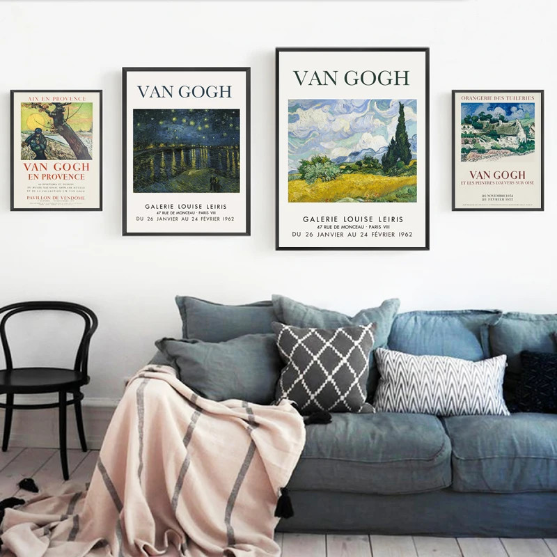 Vincent Van Gogh Love Quotes Canvas Painting Original French Exhibition ...