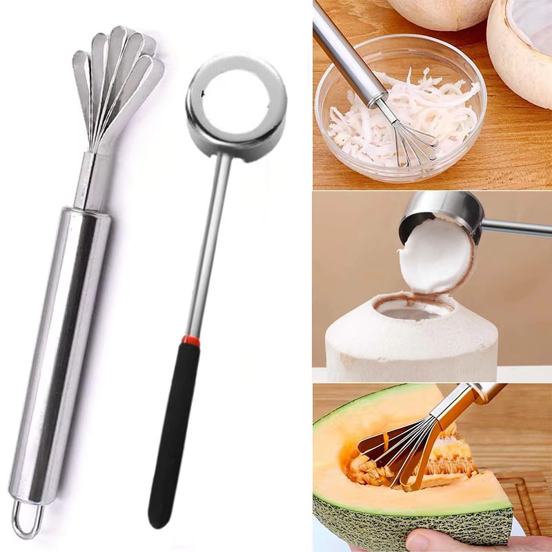 Kitchen Stainless Steel Coconut Shaver Coconut Opener Fish Skin Scale ...