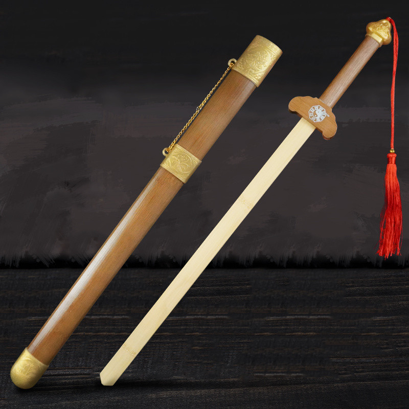 Simulation Wooden Sword Children's Sword Martial Arts Unedged Wooden ...