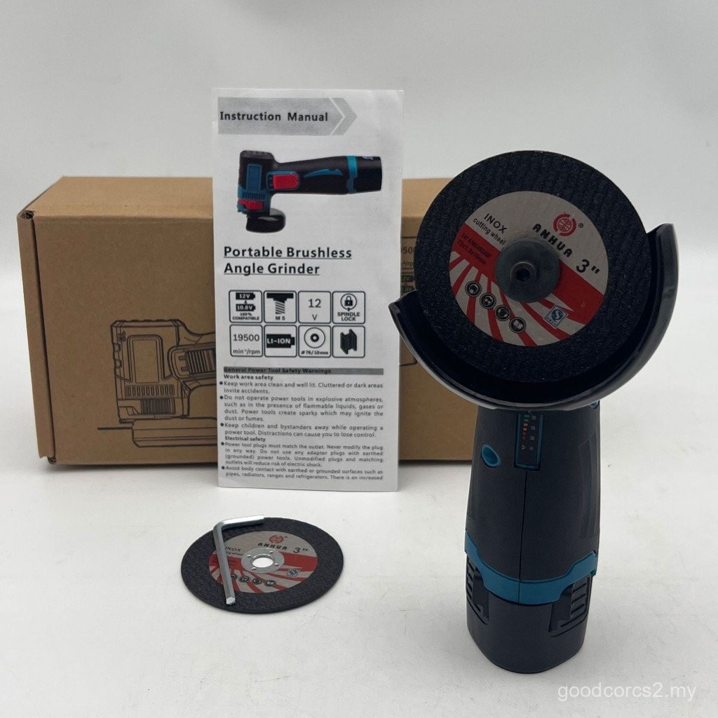 Lithium Battery 12v Small Angle Grinder Brushless Mini Handheld Angle ...