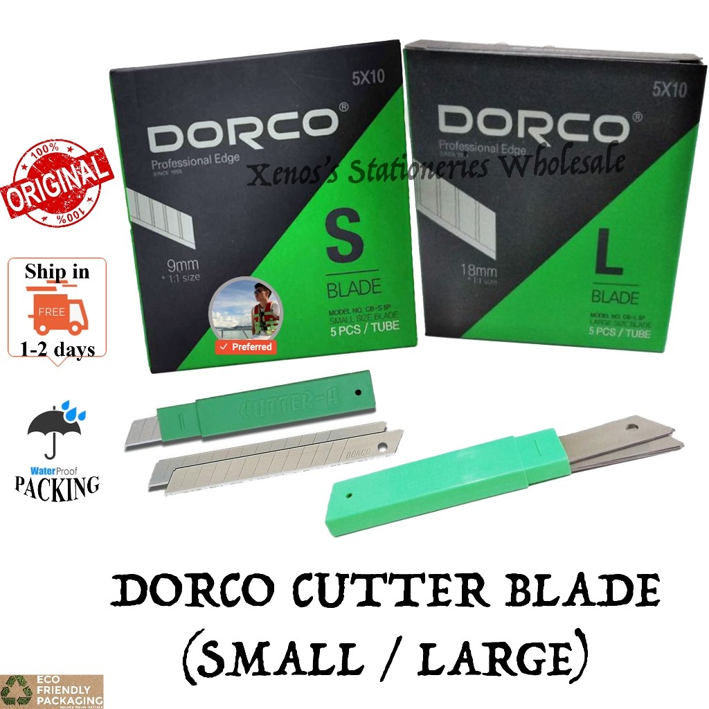 (10 TUBES ) DORCO CUTTER BLADE SMALL / DORCO BLADE (SMALL / BIG) (READY ...