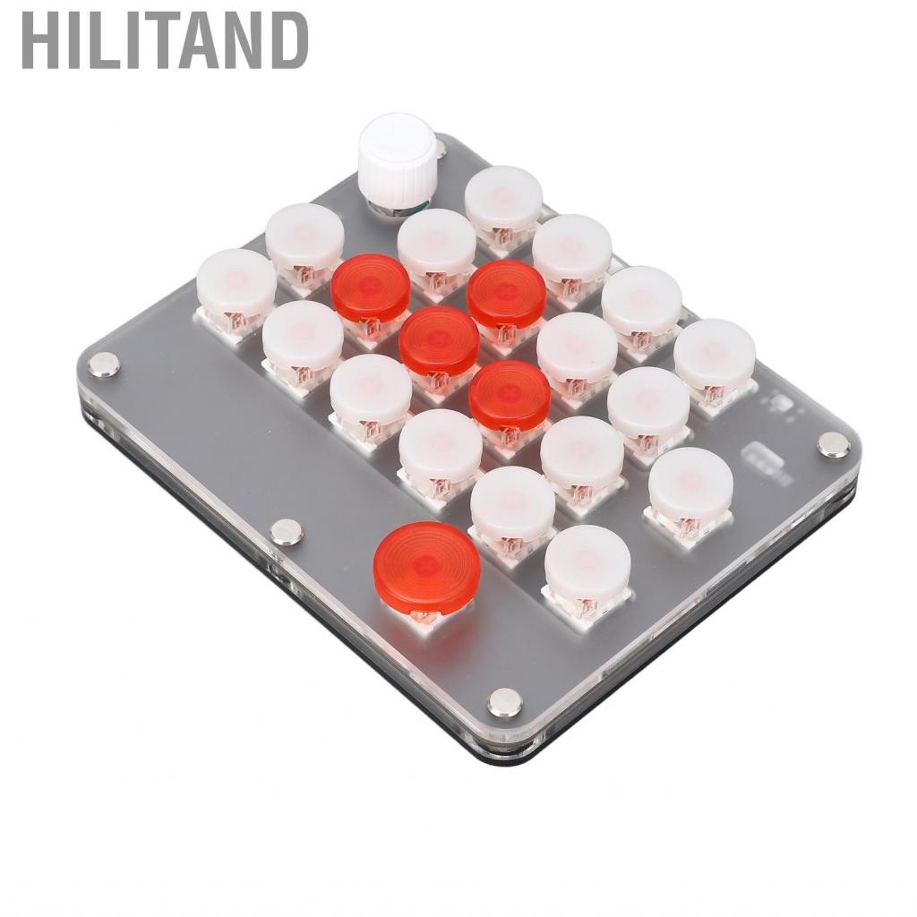 Hilitand Programmable Keyboard Portable One Handed Macro Mechanical Red ...