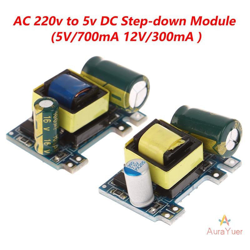 [AuraYuer] AC 220v To 5v DC Step-down Module 5V/700mA 12V/300mA ...