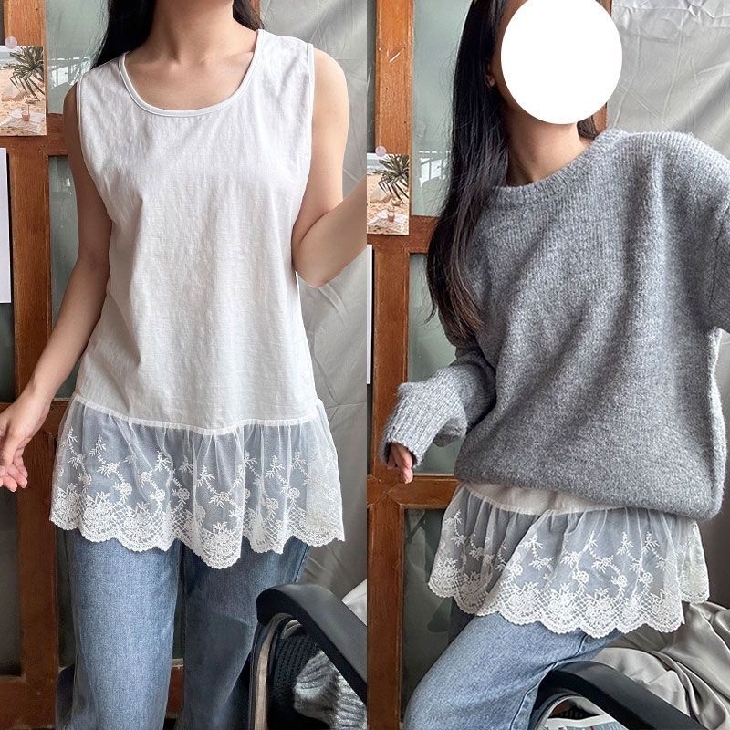 M-4XL 40-100KG Women Shirt Extender / Plus size Skirt Extender Inner ...