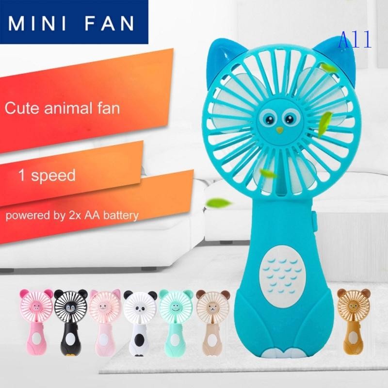 All Handheld Mini Fan Summer Portable Fan AA-Battery Operated Pocket ...